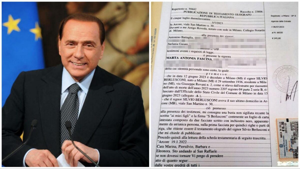 Il testamento di Silvio Berlusconi: le cifre pazzesche e tutti gli eredi Il testamento di Silvio Berlusconi: le cifre pazzesche e tutti gli eredi